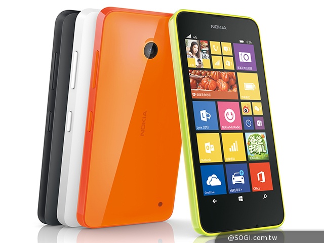 微軟4G智慧機NOKIA Lumia 638、636中國發表- SOGI 手機王