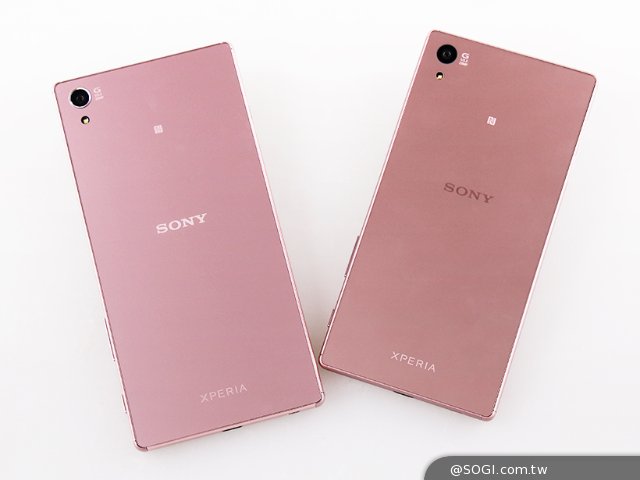Sony Z5/Z5P玫瑰石英粉雙姝 顏色差異比較- SOGI 手機王