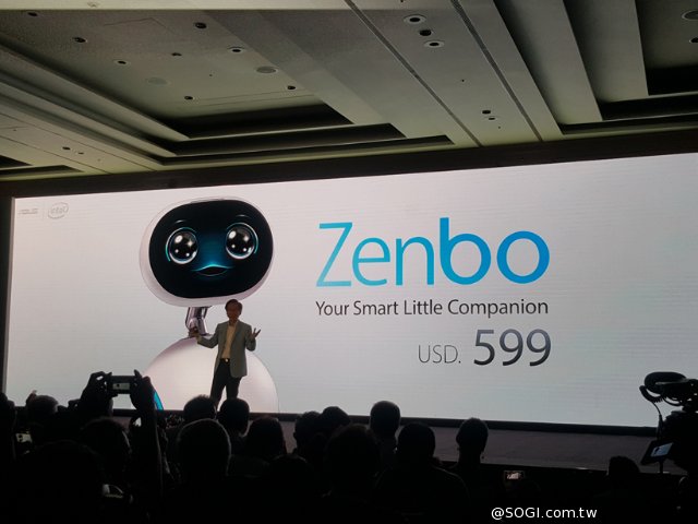 ASUS Zenbo機器人可愛現身 價格和手機差不多[Computex 2016]- SOGI 手機王