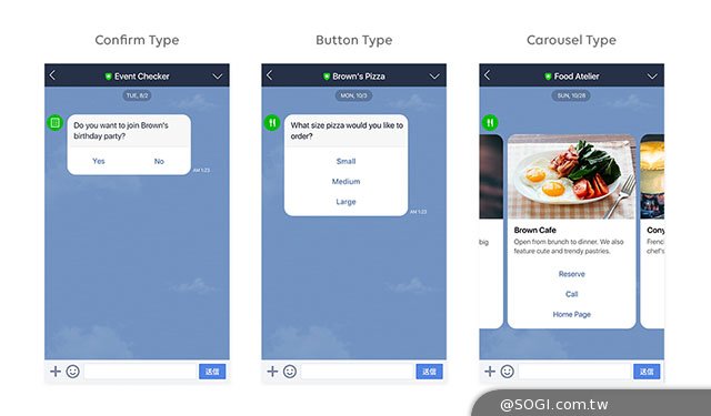 LINE佈局聊天機器人技術 Messaging API推出- SOGI 手機王