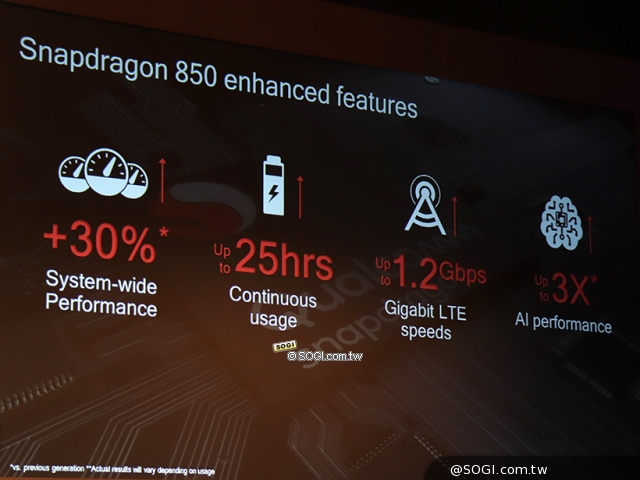鎖定Win10行動PC 高通發表Snapdragon 850平台[Computex 2018]- SOGI 手機王
