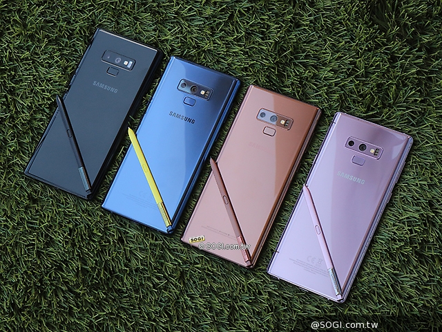 三星Note 9全球發表4顏色 台灣官網預告3色上市- SOGI 手機王