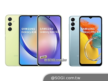 三星A54、A34與M14中階手機台灣上市 價格6490起- SOGI 手機王
