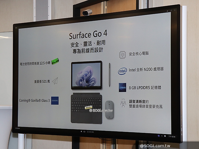 微軟Surface Go 4二合一裝置台灣即日上市 價格17488起- SOGI 手機王