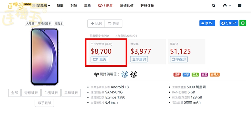 三星A54、A34超低價入手時機！通路空機價格一次看- SOGI 手機王