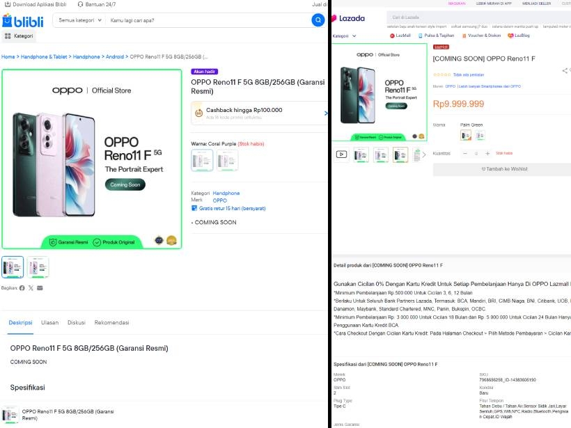 印尼OPPO預告即將發表Reno11 F 外型與部分規格公布- SOGI 手機王