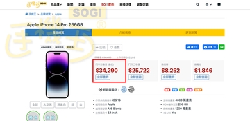 iPhone 14 Pro與14 Pro Max哪裡還有現貨在賣？通路最低價格一次看(2024.10)- SOGI 手機王