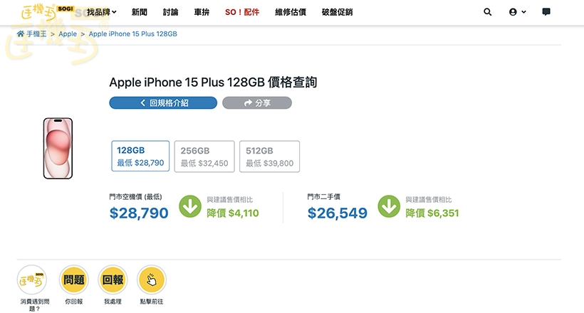 6.7吋iPhone 15 Plus哪裡買更划算？通路最低價格一次看(2024.6)- SOGI 手機王