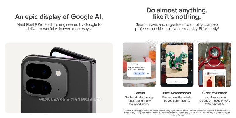 Google Pixel 9 Pro Fold實機現身台灣？宣傳圖與價格疑洩- SOGI 手機王