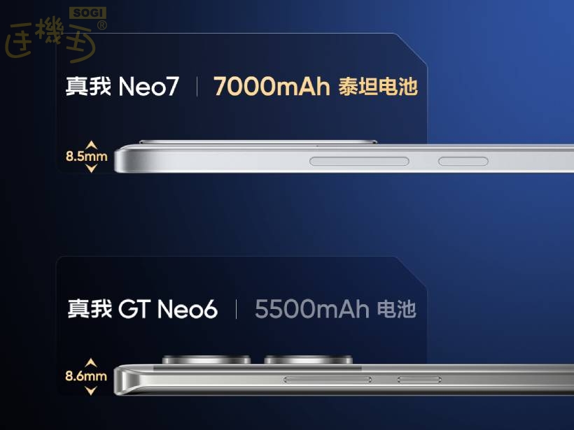 realme Neo7配備7千大電量 8.5mm輕薄機身設計公布- SOGI 手機王