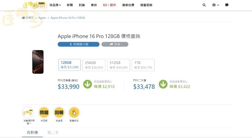 年底買哀鳳16 Pro真的有變便宜！iPhone 16 Pro上市3個月通路最低價格整理(2024.12)- SOGI 手機王