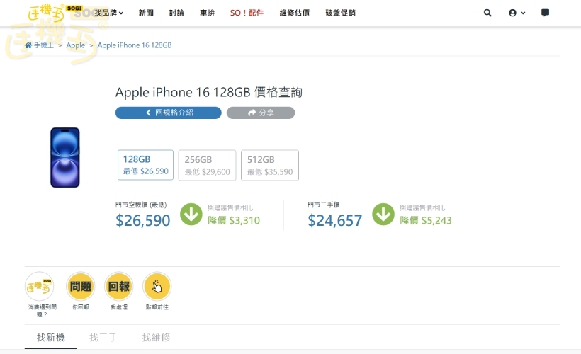 想跳槽哀鳳哪裡買比較划算？iPhone 16與16 Plus上市3個月通路最低價格一次看(2024.12)- SOGI 手機王